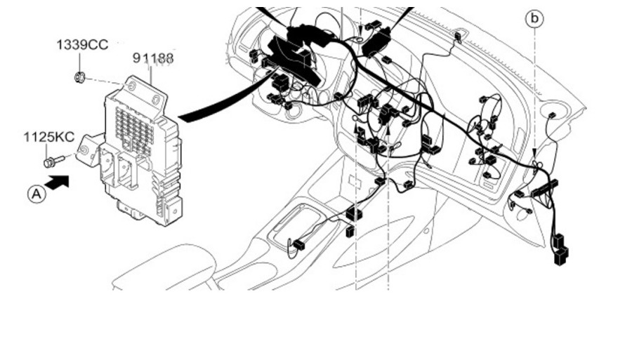 MOBIS JUNCTION BOX ASSY-I/PNL KIA FORTE CERATO 2016-20