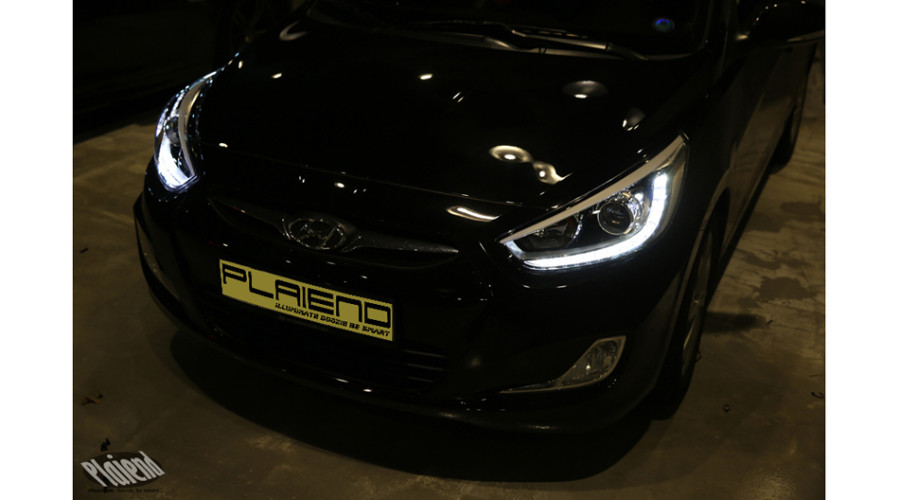 MOBIS LED DRL HEADLIGHTS HYUNDAI ACCENT 2010-13