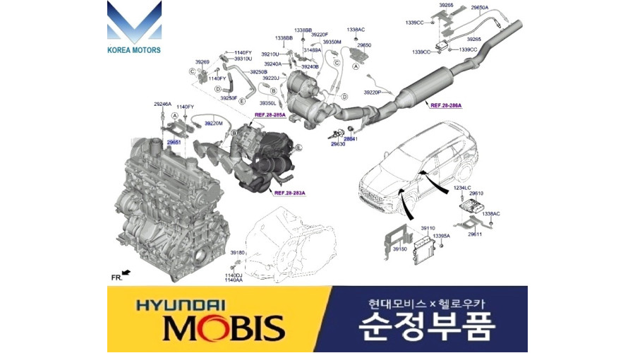 MOBIS ECU SET-ASSY FOR ENGINE D4HD HYNDAI KIA 2020-23